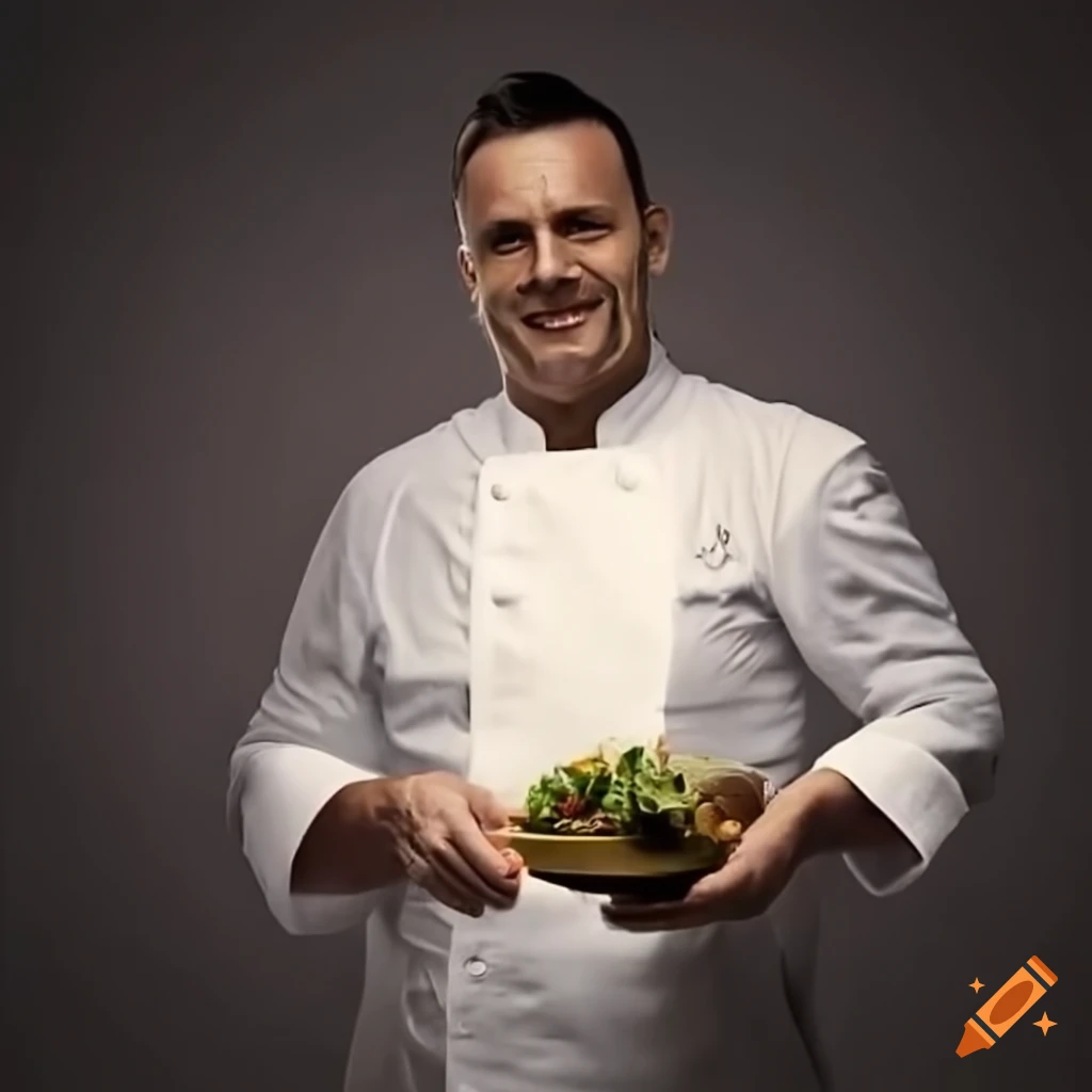 Picture of a chef wearing a toque and chef's outfit on Craiyon