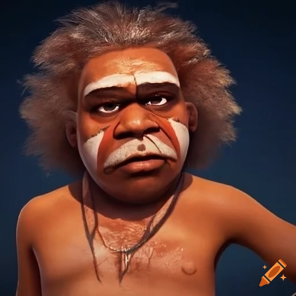 Portrait of an indigenous man resembling Carl from Up on Craiyon