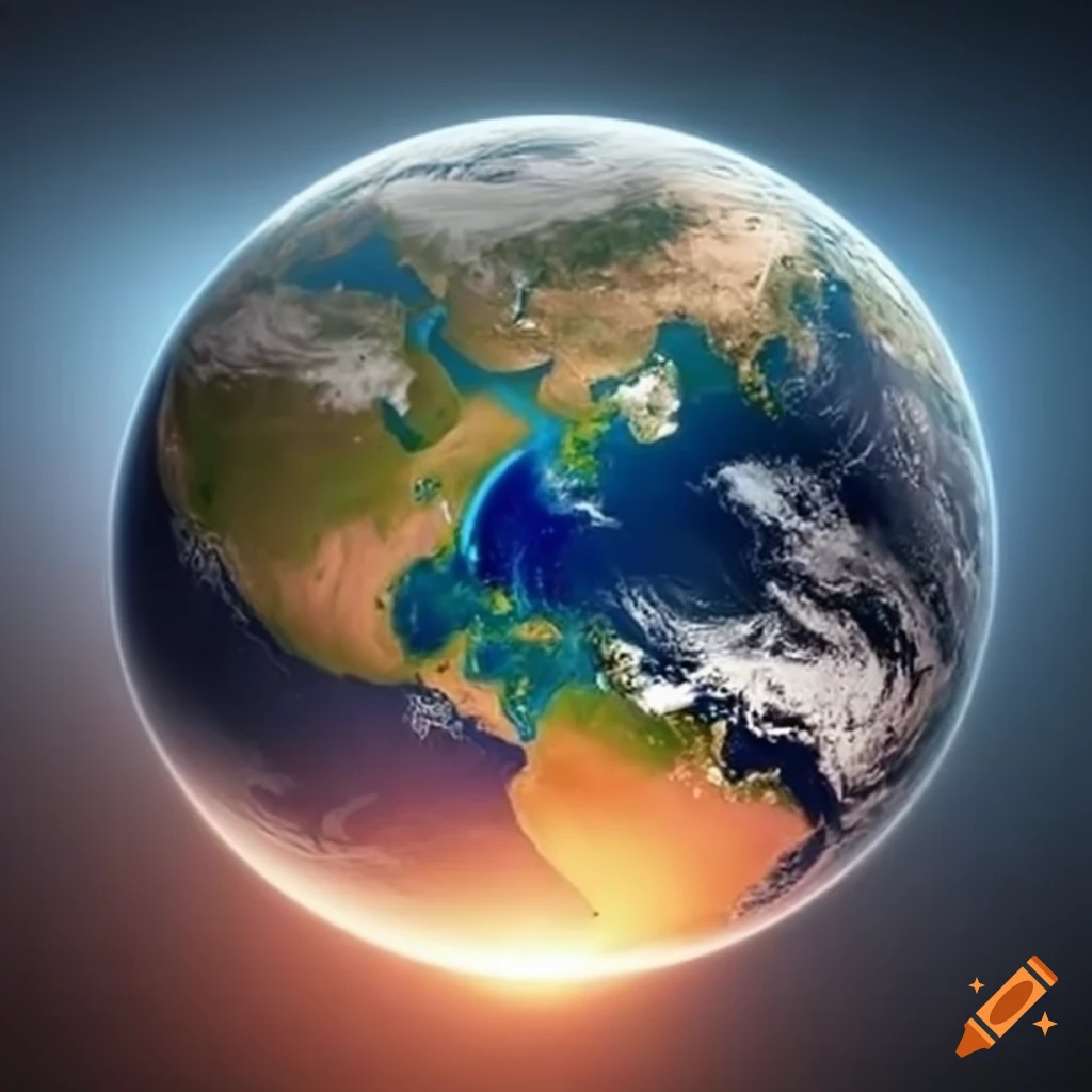 Lamp inspired by planet earth on Craiyon