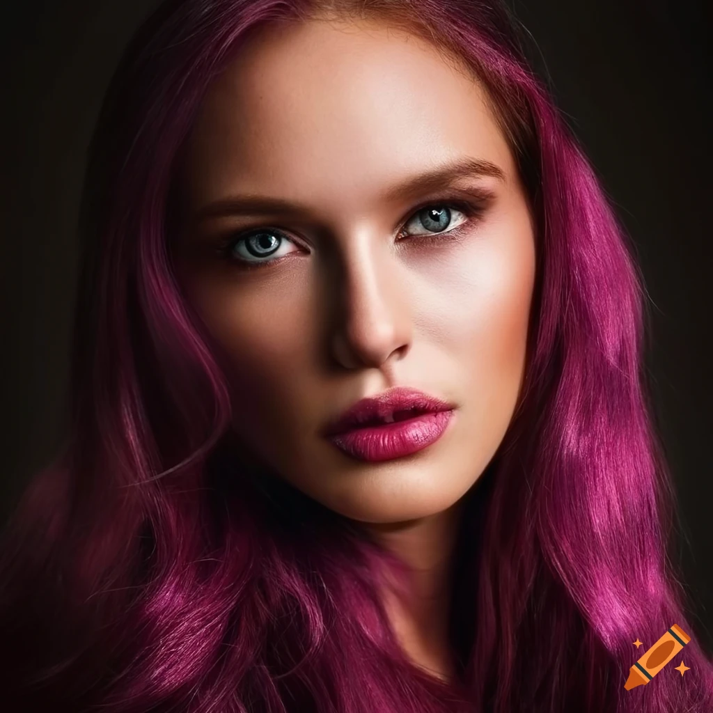 Vibrant high-fashion portrait with bold colors and immaculate detail on ...