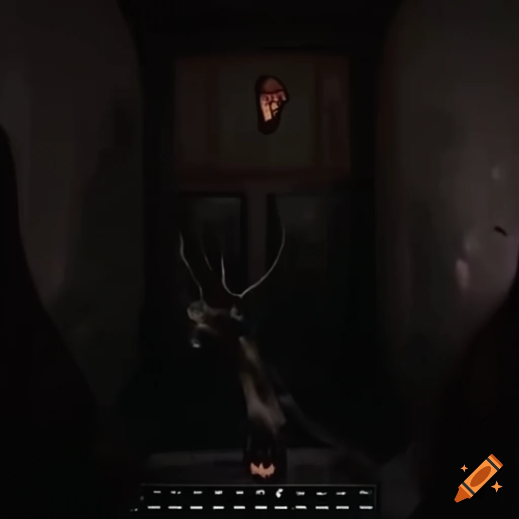 Deer with a horror aesthetic on Craiyon