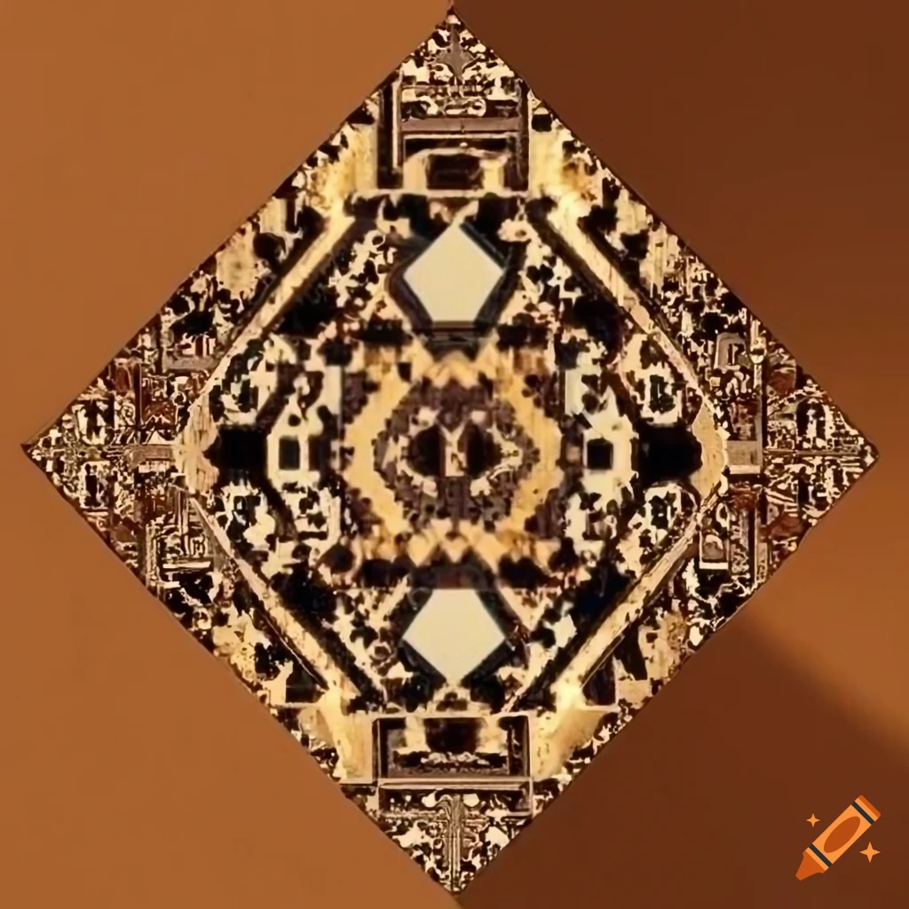 64x64 pixel art floor tile inspired by pompeii on Craiyon