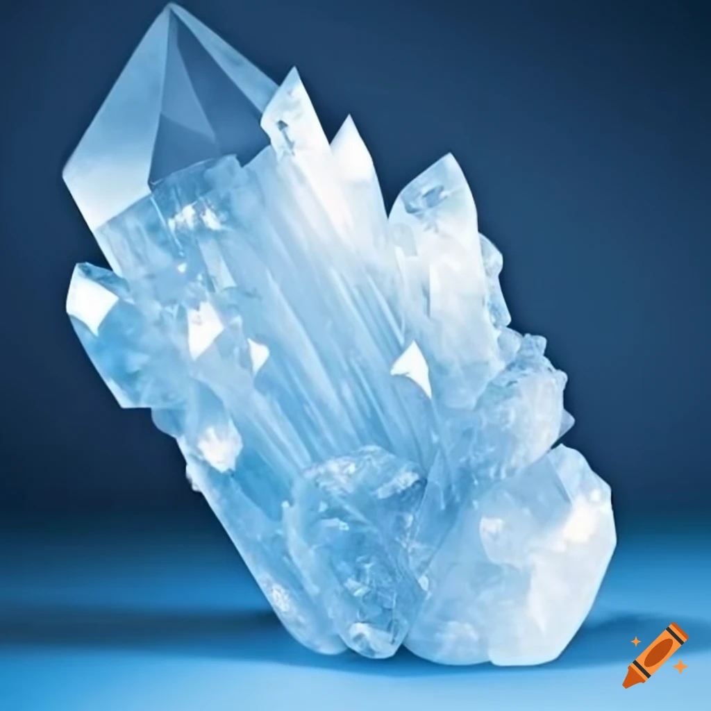 White magical crystal on Craiyon