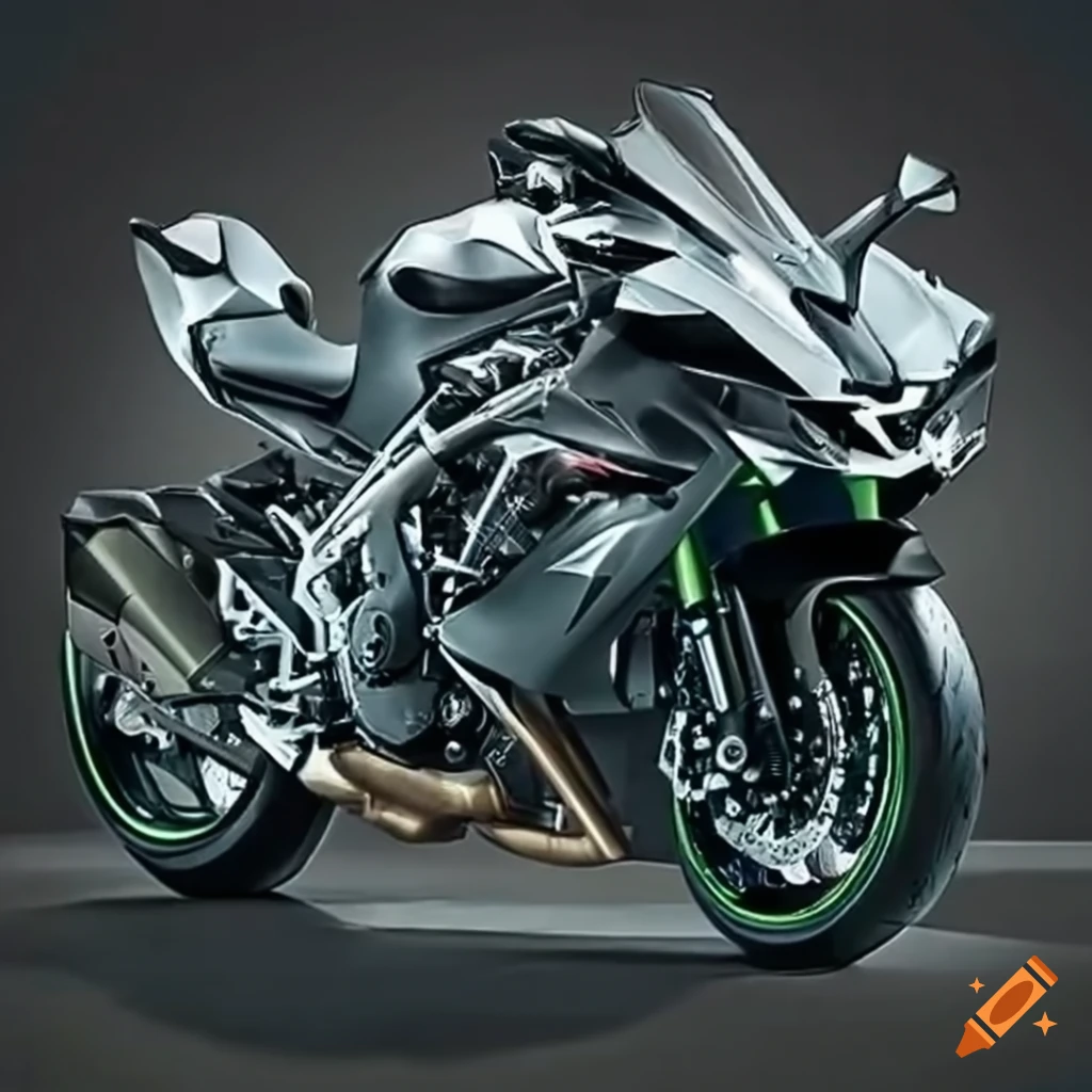 Photo Of A Kawasaki Ninja H2r Motorcycle On Craiyon Photo Of A Kawasaki Ninja H2r Motorcycle On Craiyon