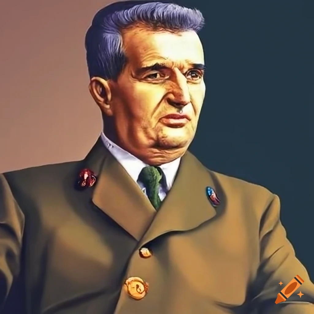 Portrait of ceausescu on Craiyon