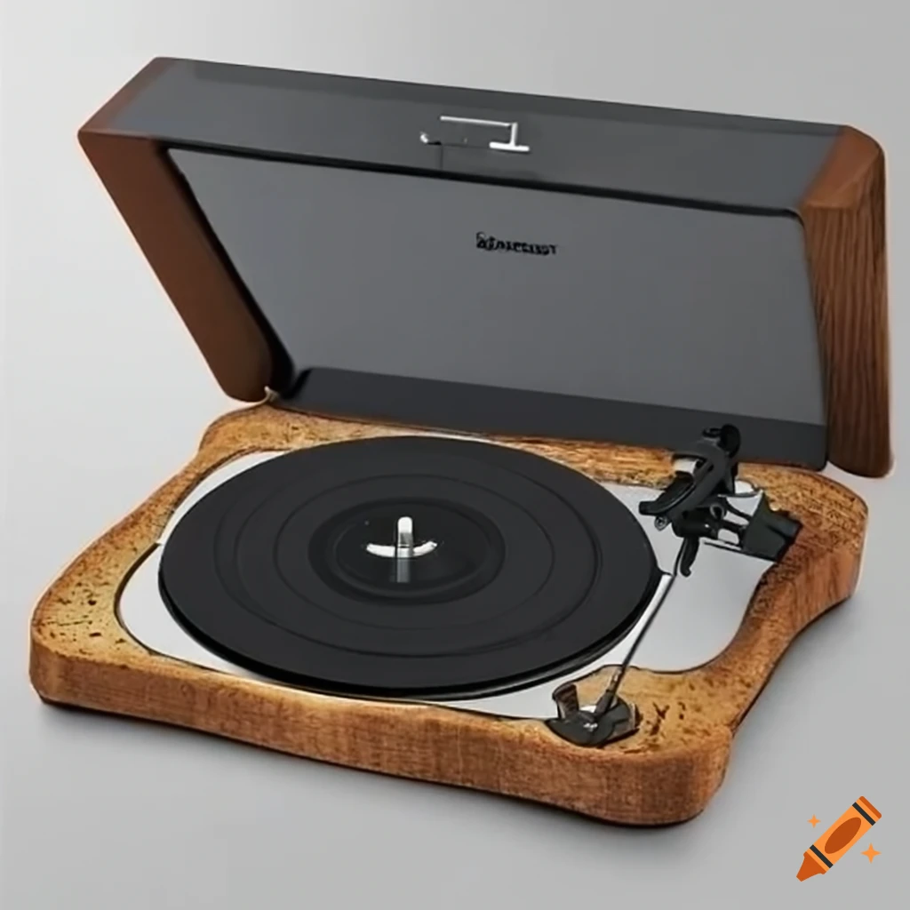 A classy, modern age, minimalist vinyl record player with a cool ...