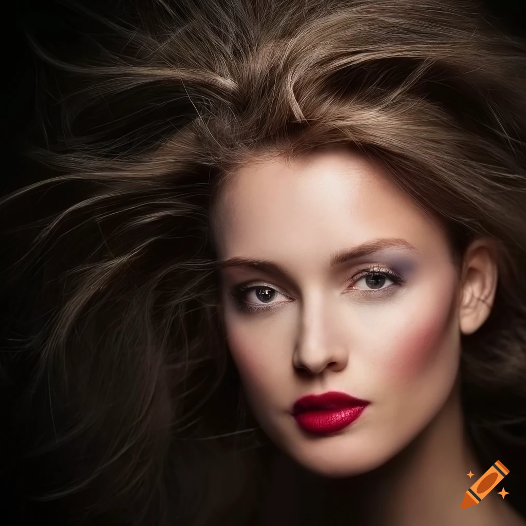 High resolution full portrait of mirjam weichselbraun with symmetrical ...