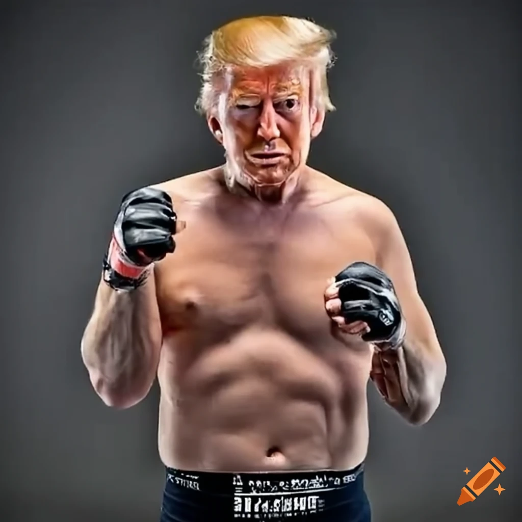 Joe biden and donald trump boxing on Craiyon
