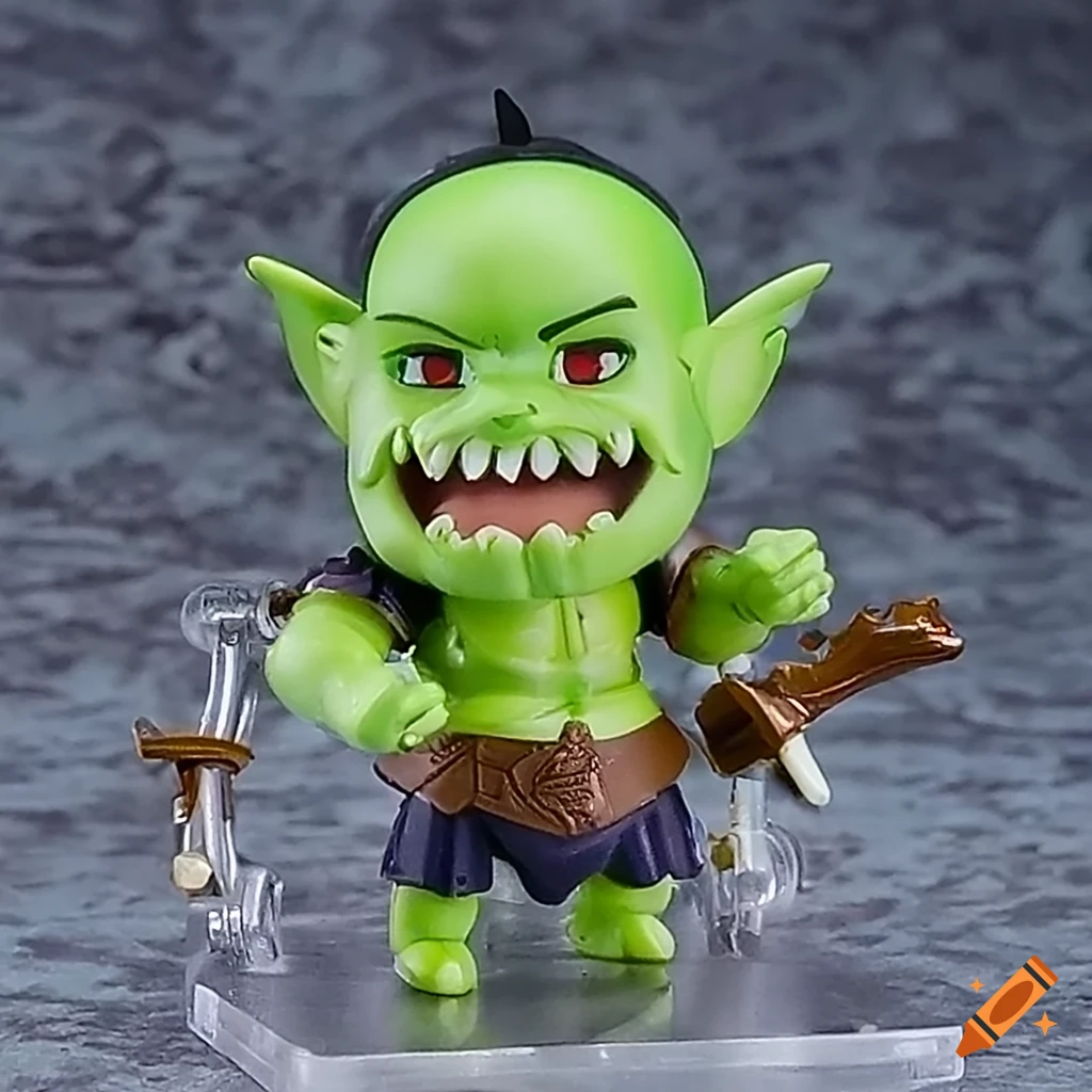 Photo of a Nendoroid figure of a monster ogre on Craiyon