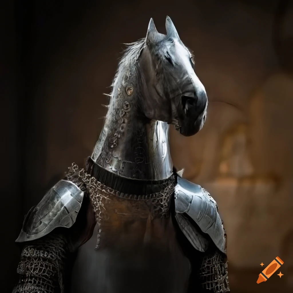 Image of a valiant knight in intricately engraved armor on Craiyon