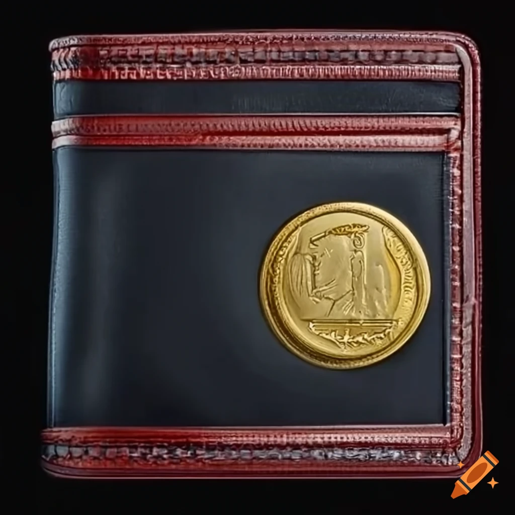 Wallet with a coin symbolizing wealth