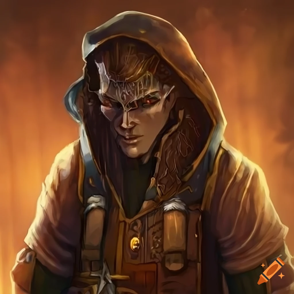 Human male in rpg steampunk style on Craiyon