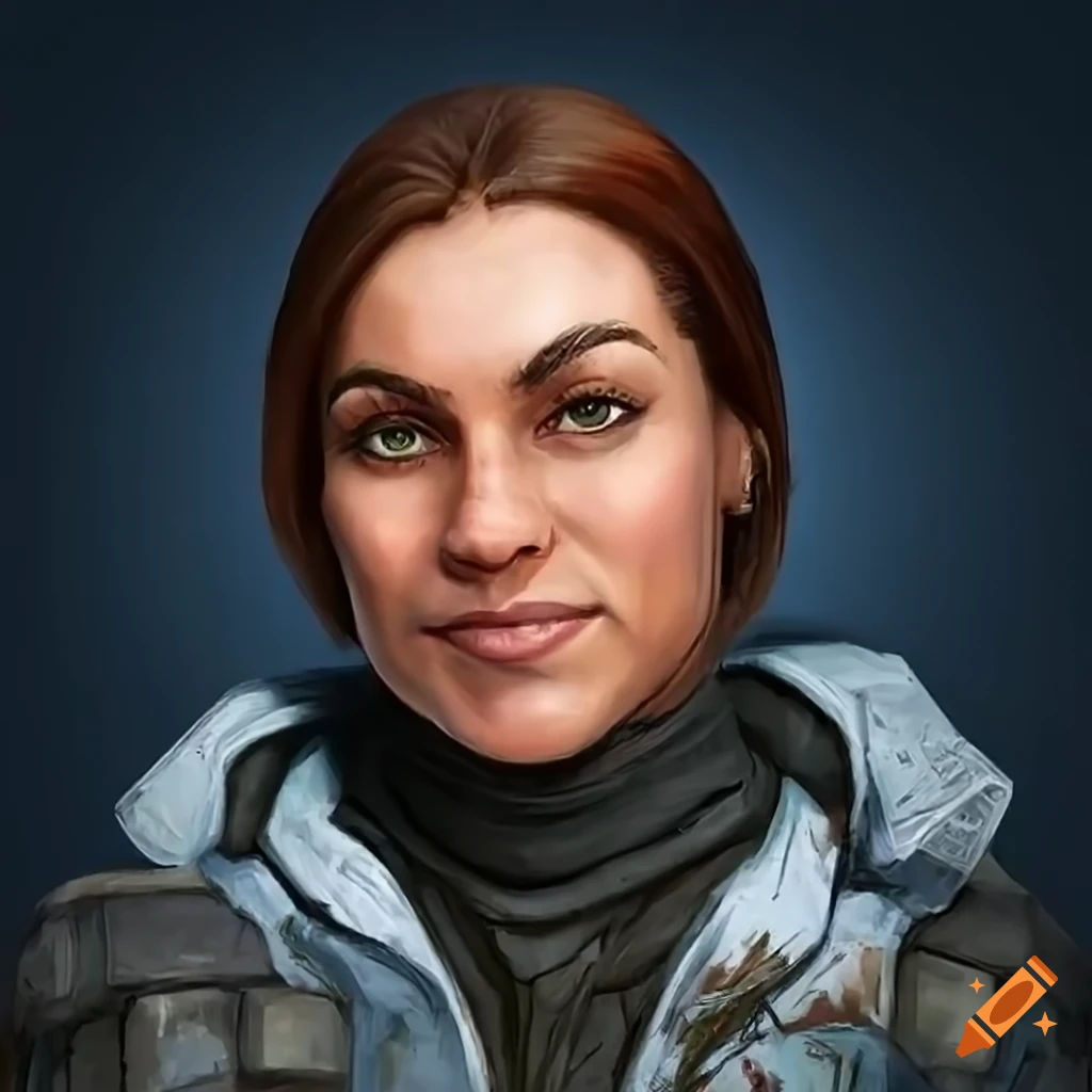 Maggie q as ursa wren on Craiyon