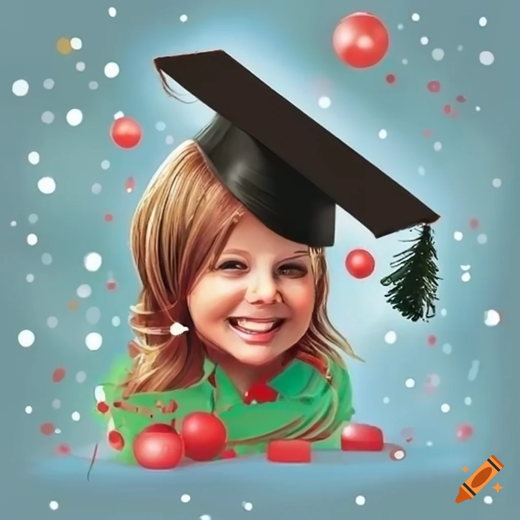 Christmas graduation card on Craiyon