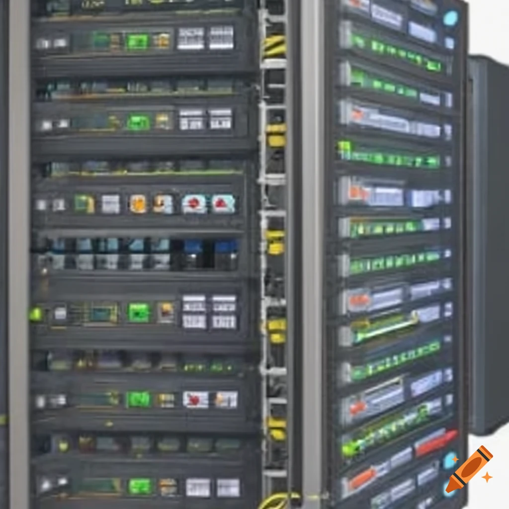 Artistic representation of unique server operation