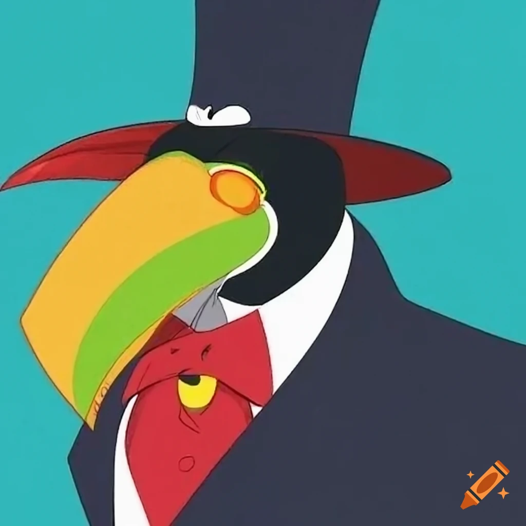 Villainous toucan artwork by norman rockwell on Craiyon