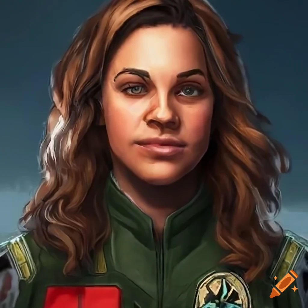 Starship female captain with photorealistic portrayal on Craiyon