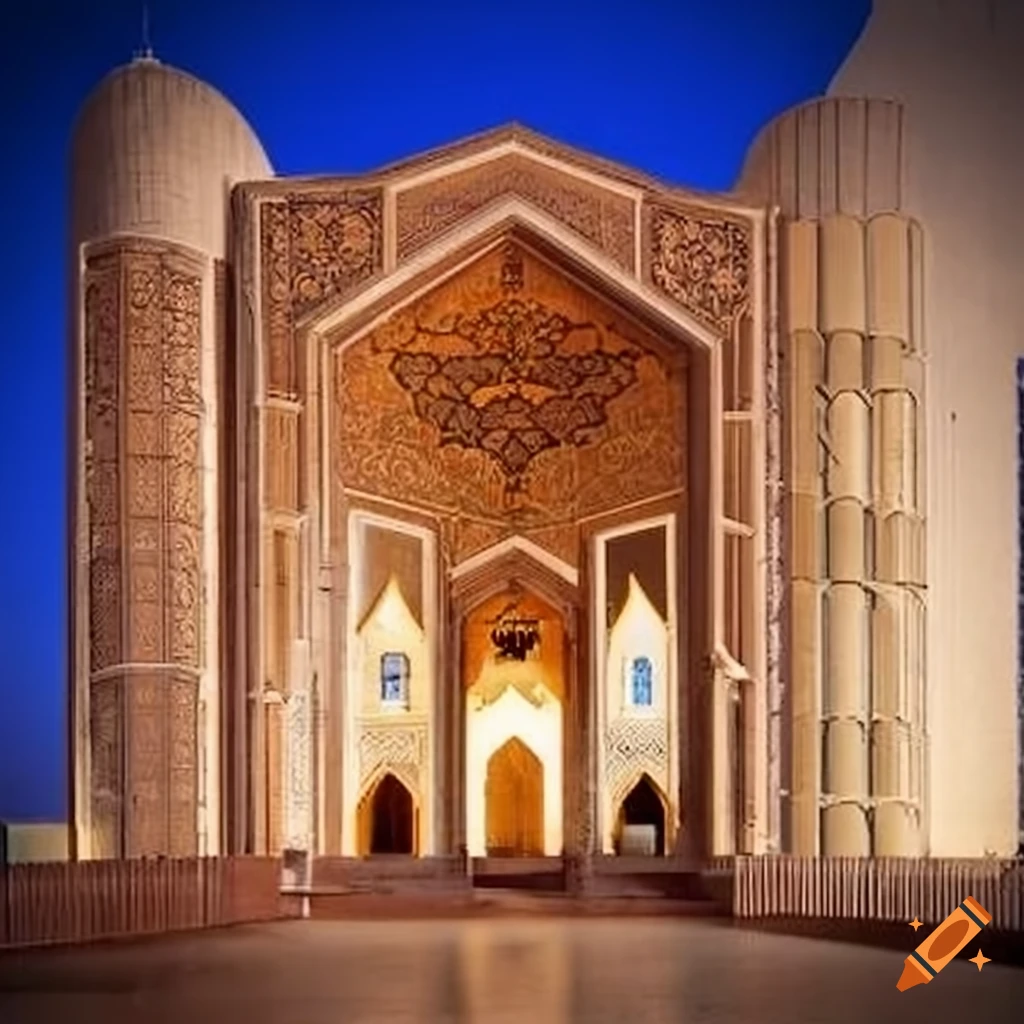 Architectural buildings reflecting multiple cultures and religions