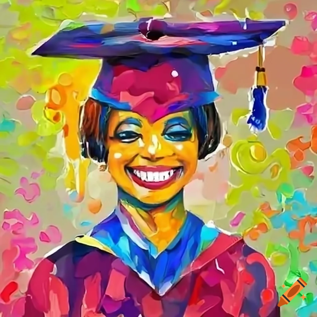 Colorful image of happy graduation 2023 on Craiyon