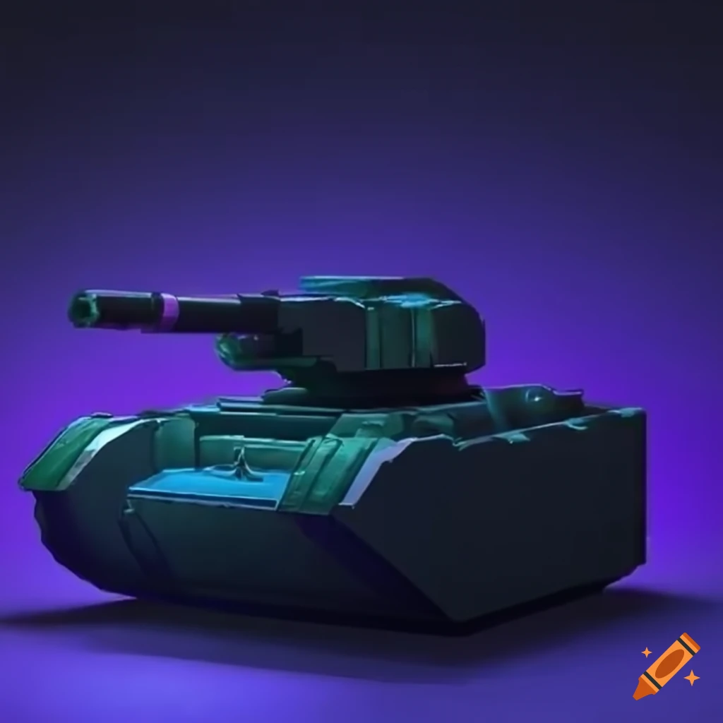 Meat tank with treads and turret on Craiyon