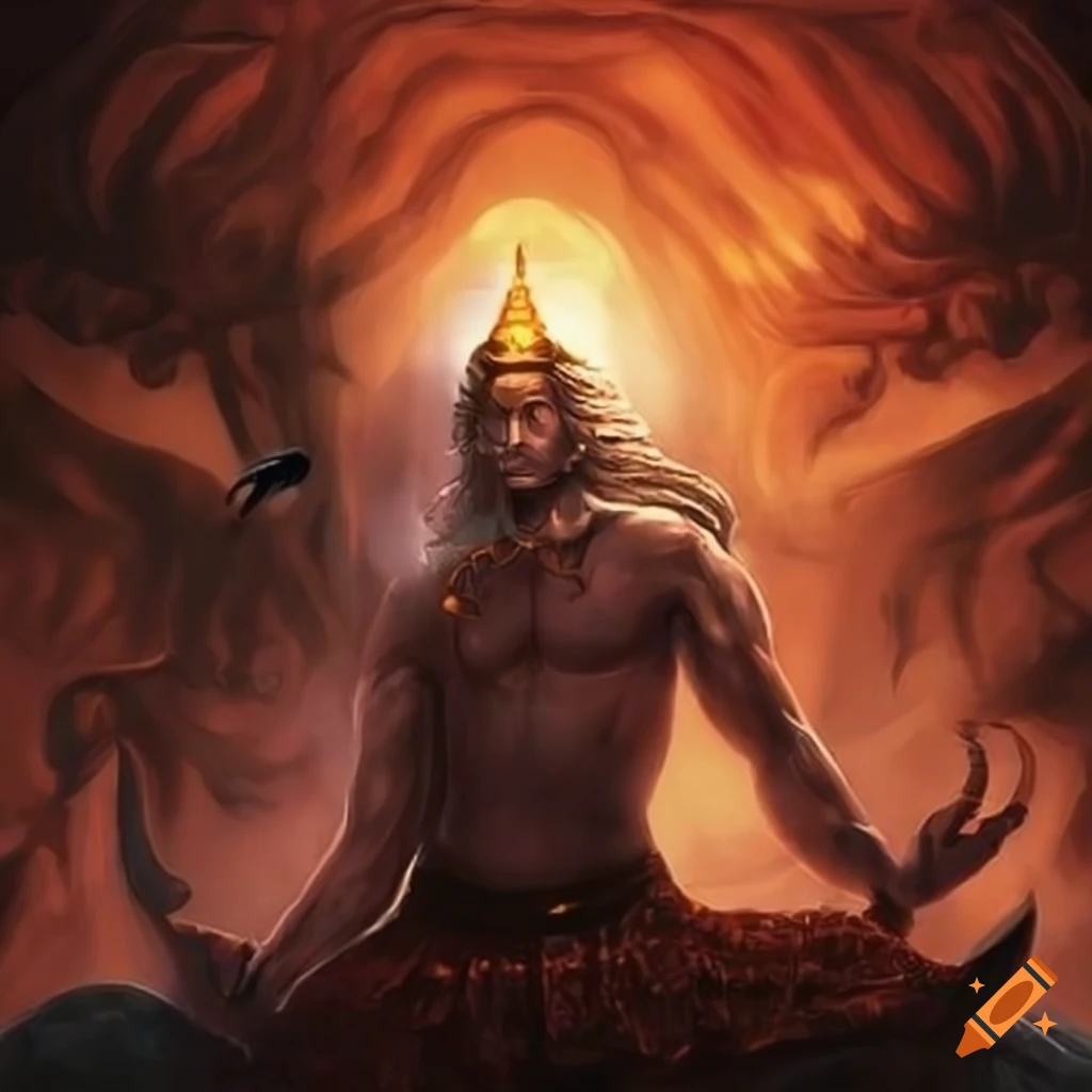 Representation of a god on Craiyon