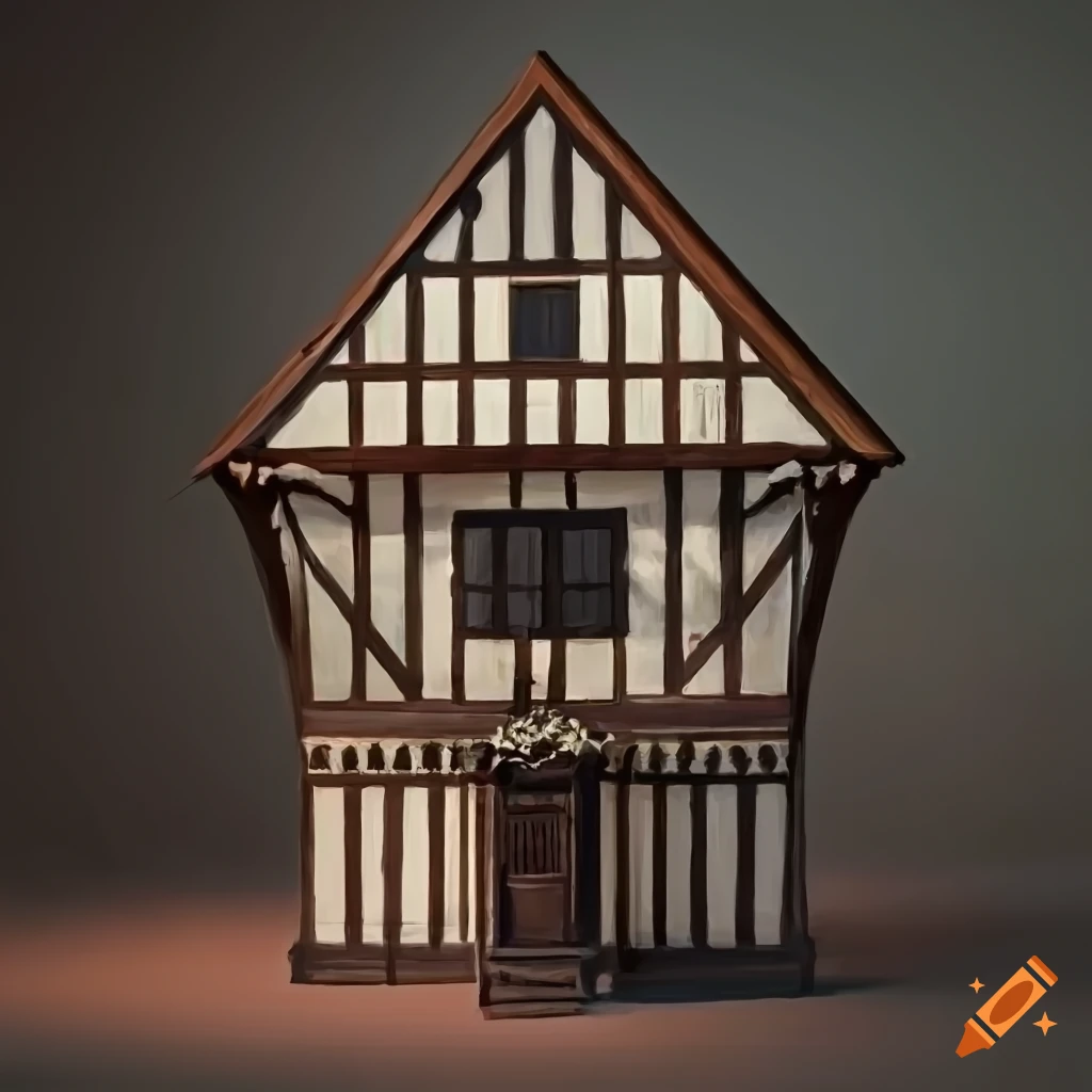 Tudor house on Craiyon