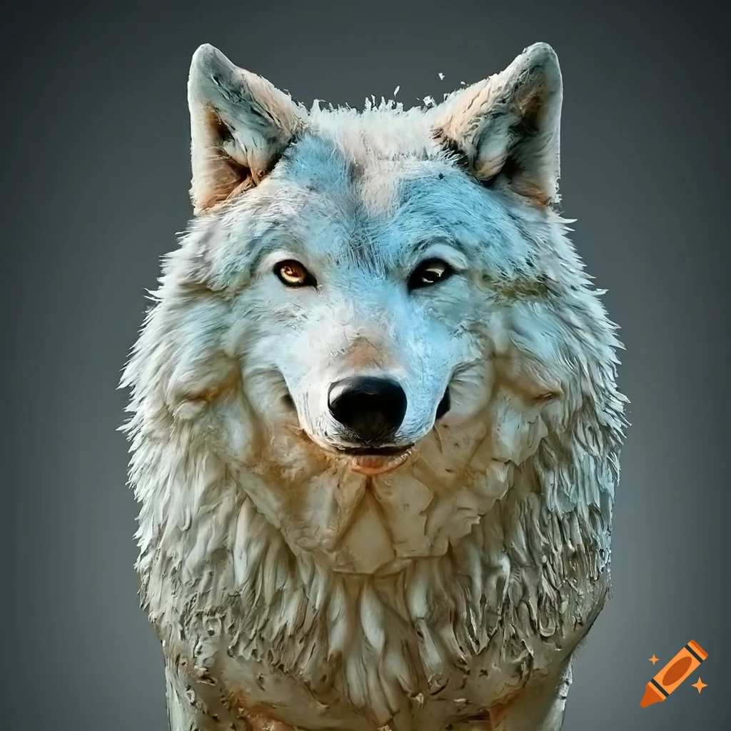 Shark and wolf celebrating on Craiyon