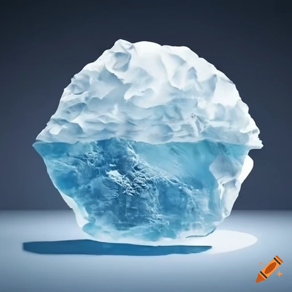 Ice planet in outer space on Craiyon