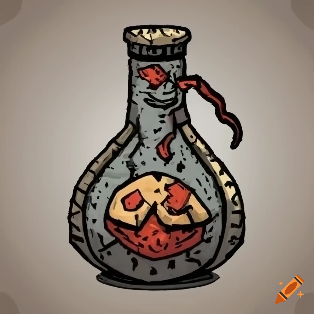 Poison snake flask from the game Darkest Dungeon on Craiyon