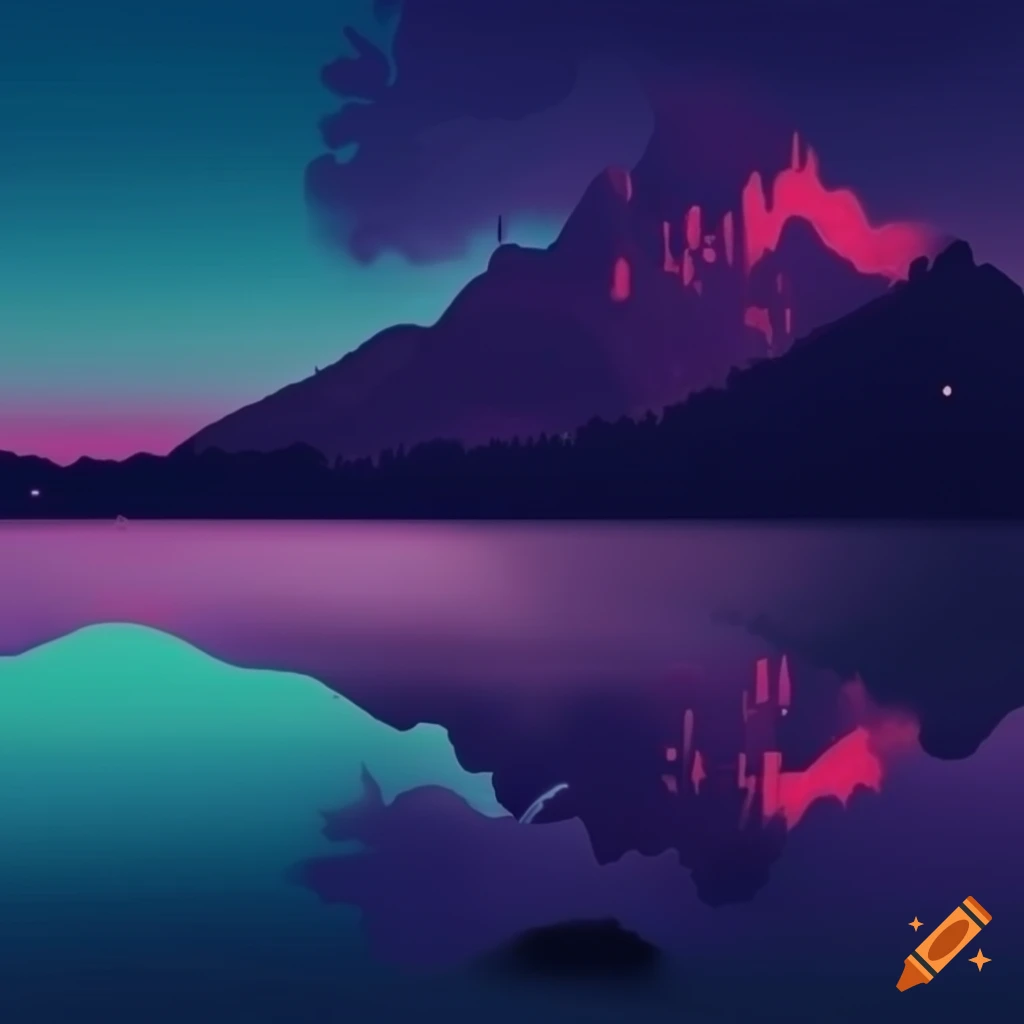 Tranquil and aesthetic background image for website on Craiyon