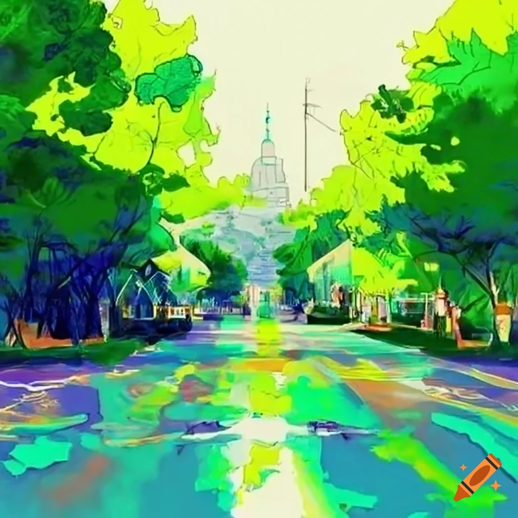 Image of a shady district in the city