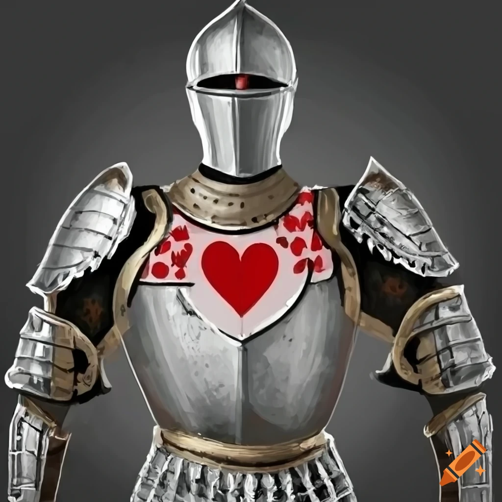Knight in gray with giant shield and sallet with blue accents in a ...
