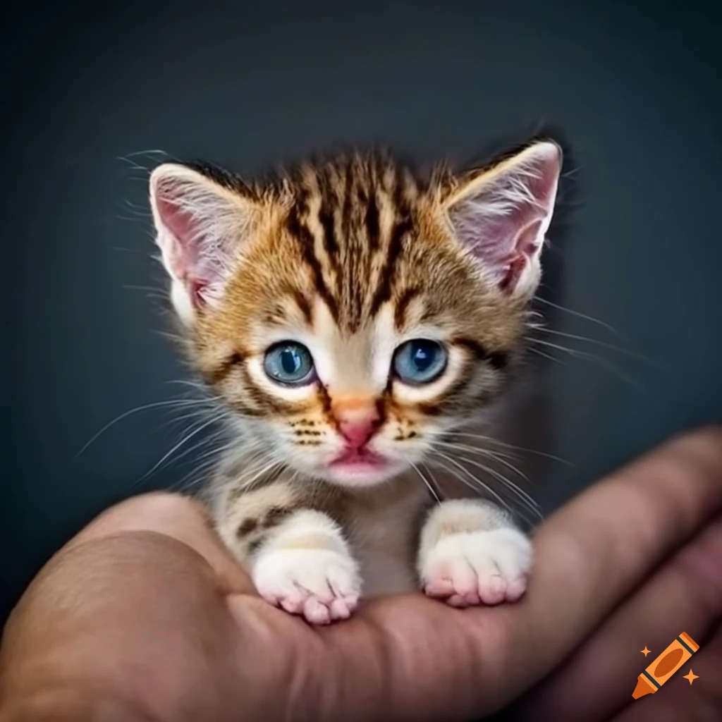 Very cute kitten on Craiyon