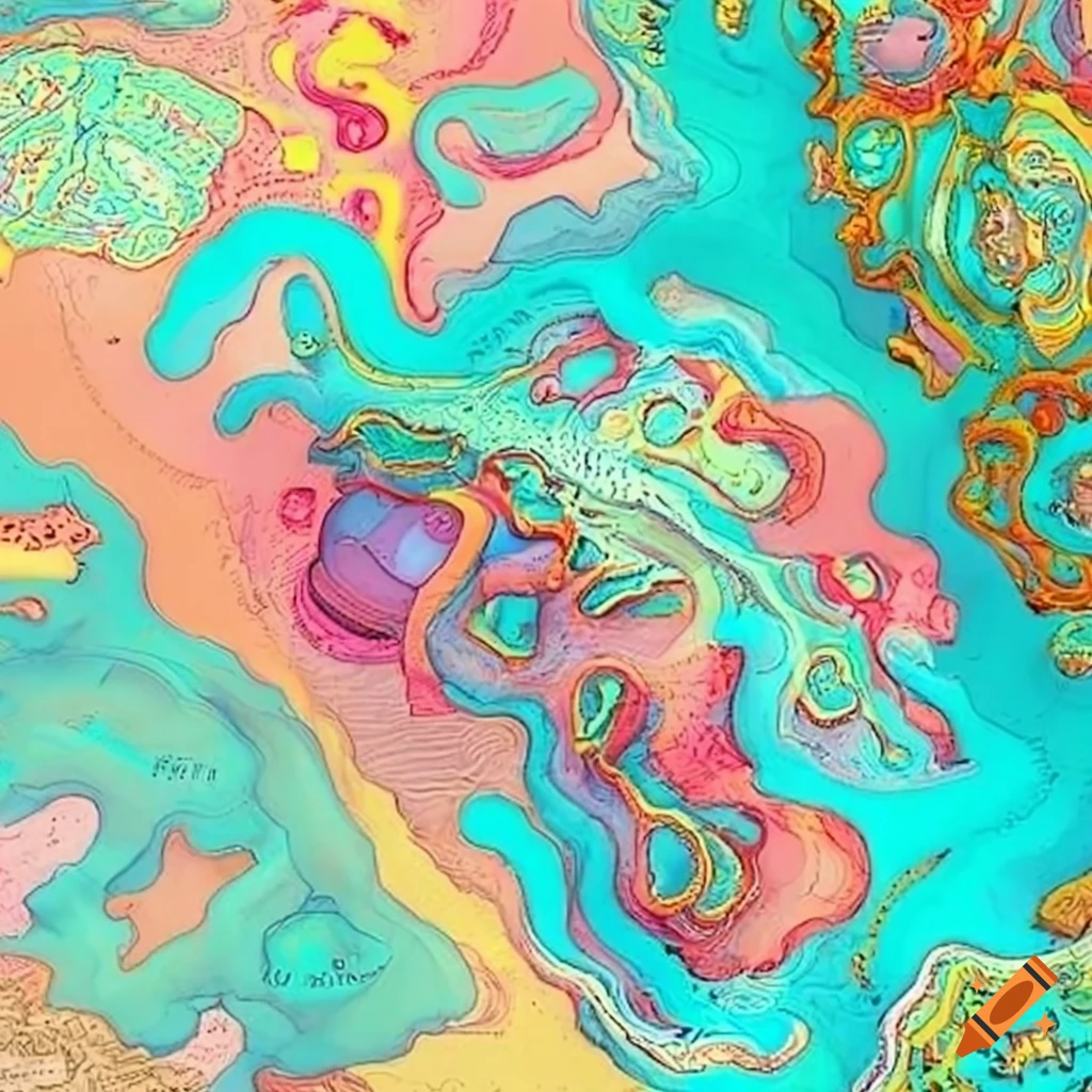 Intricate map designs