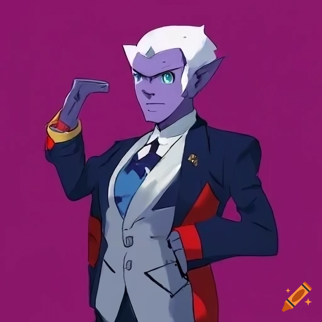 Fan art of Giovanni from Pokemon as a drow in D&D style on Craiyon