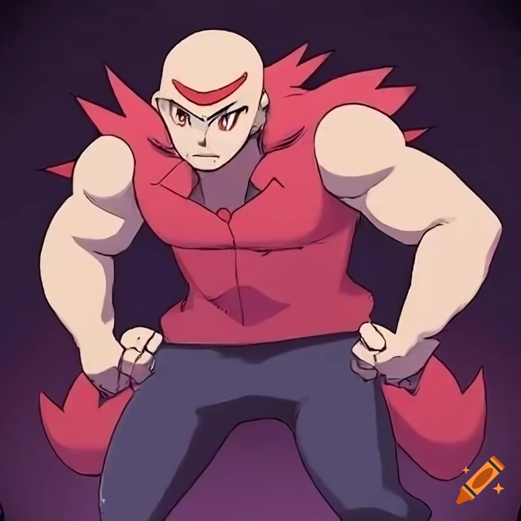 Manga-style gym leader in rugby player outfit on Craiyon