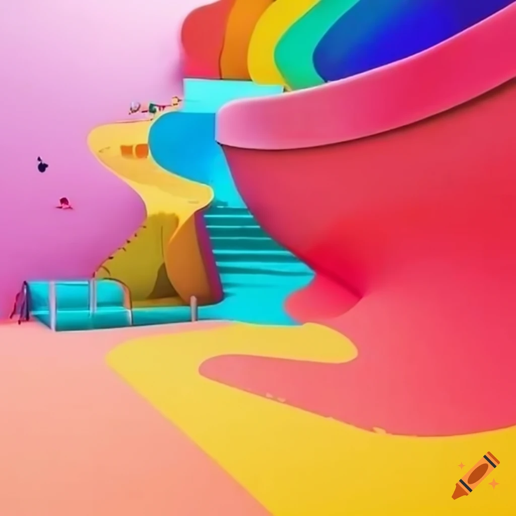 Colorful And Surreal Playground On Craiyon