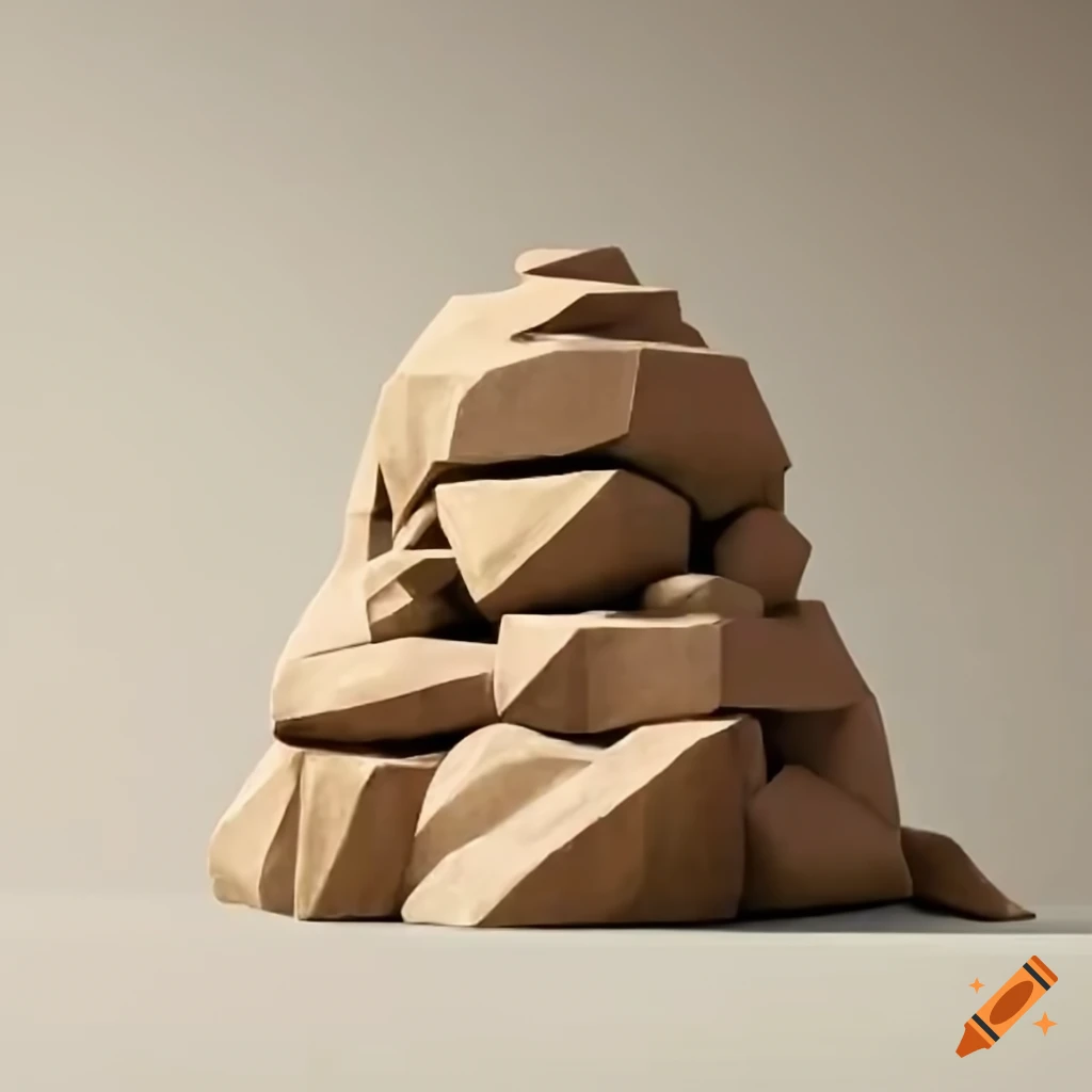 Masterful intricate landscape sculpture with high definition under ...