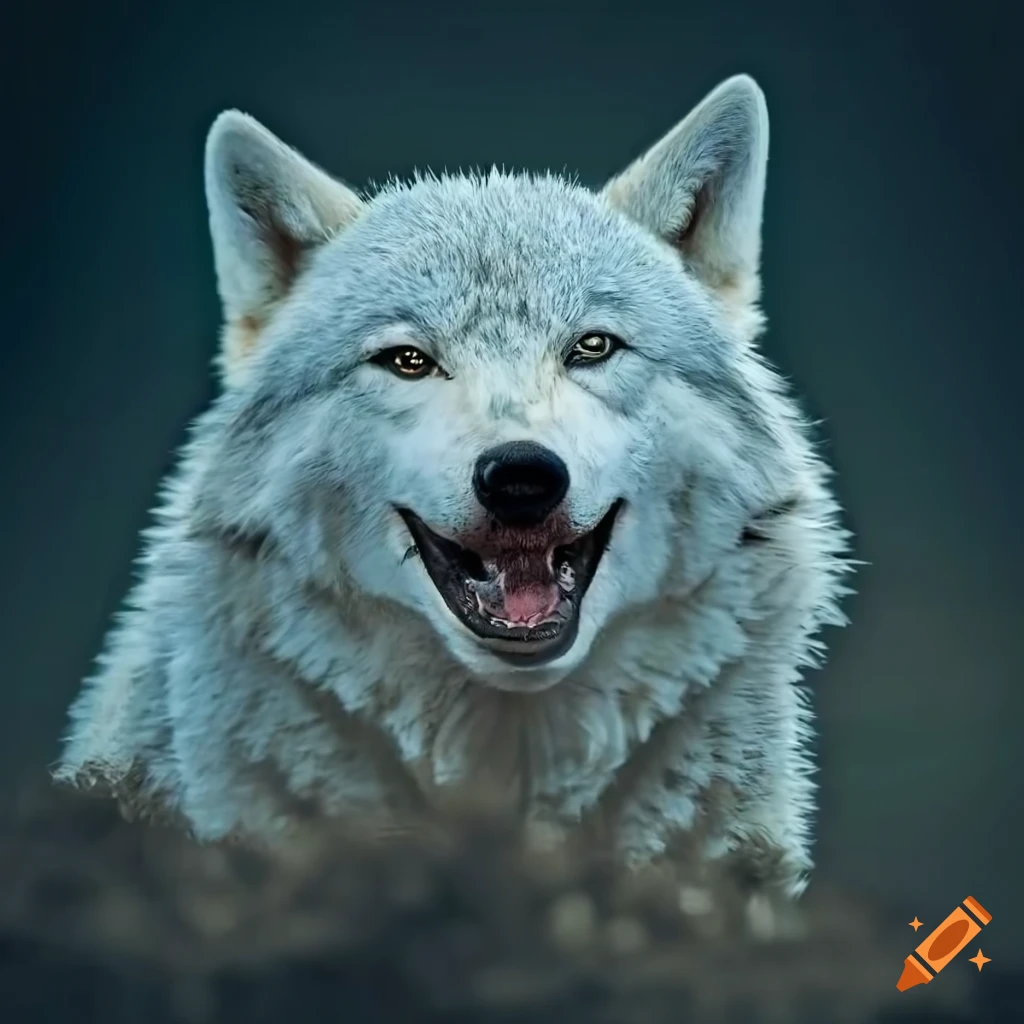 Arabic wolf on a nissan patrol super safari on Craiyon