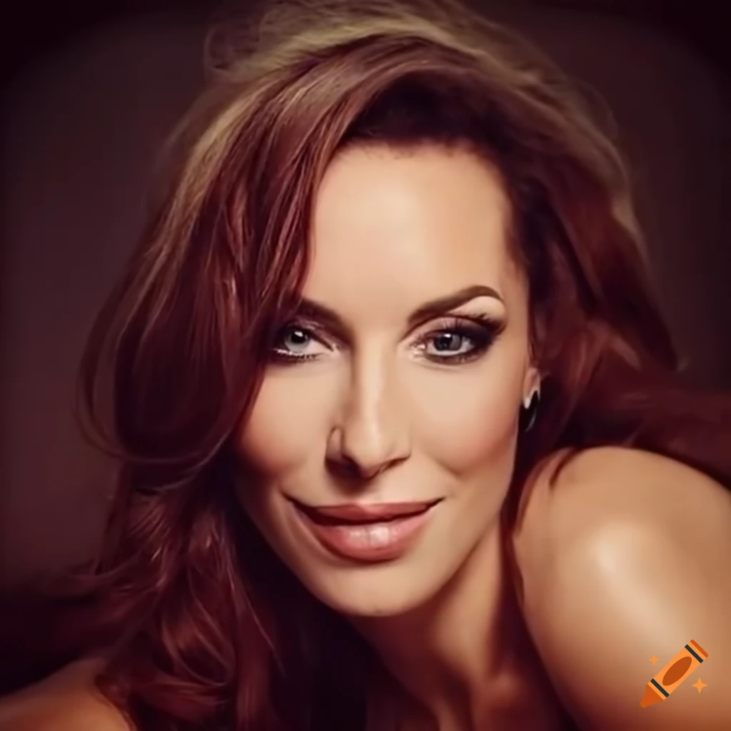 Darya folsom closeup portrait in glamour-style on Craiyon