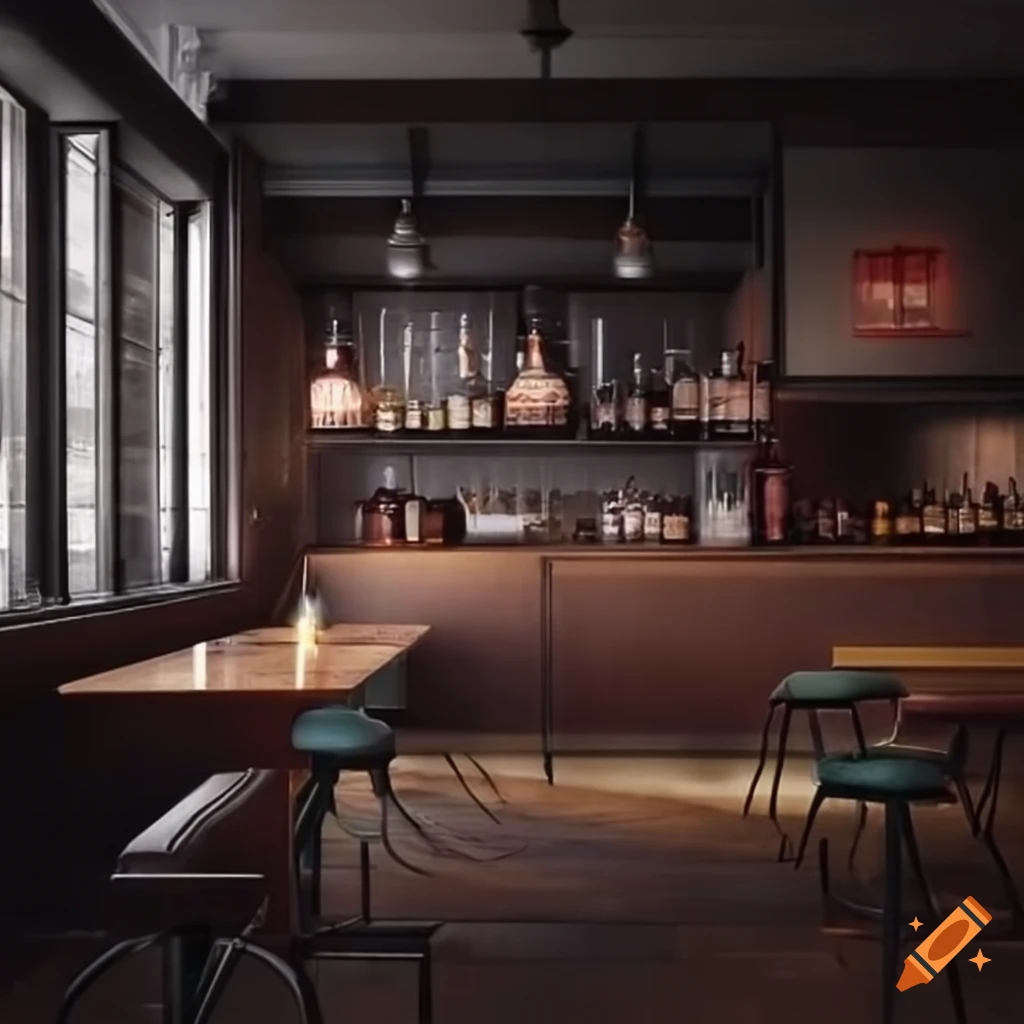 Modern bar interior on Craiyon