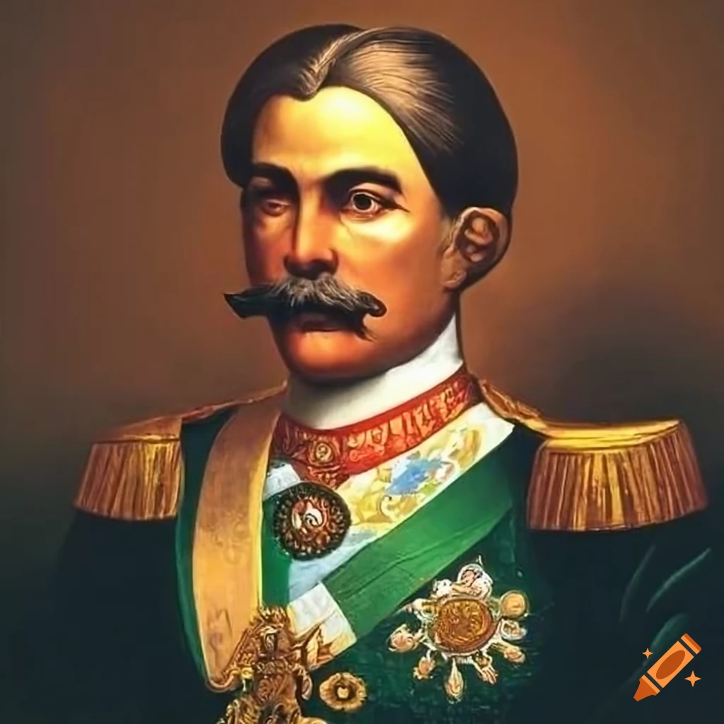 Renaissance painting of president adrián the great of mexico