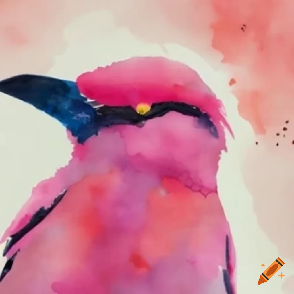 Vibrant pink birds in their natural habitat