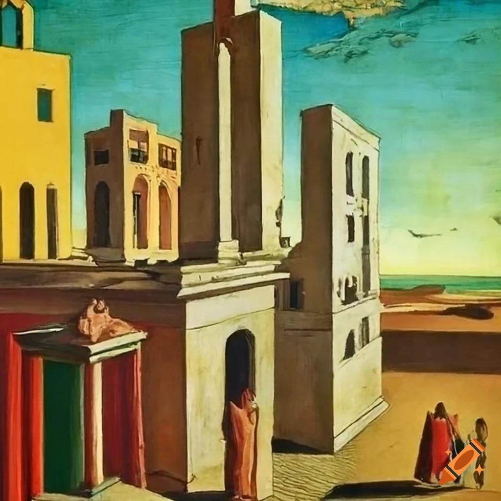 Detailed painting by Giorgio de Chirico on Craiyon