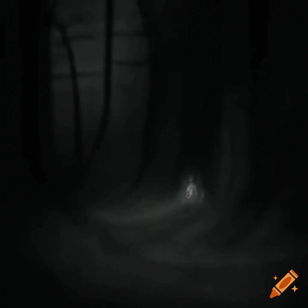 Image of a mysterious ghostly creature in the shadows on Craiyon