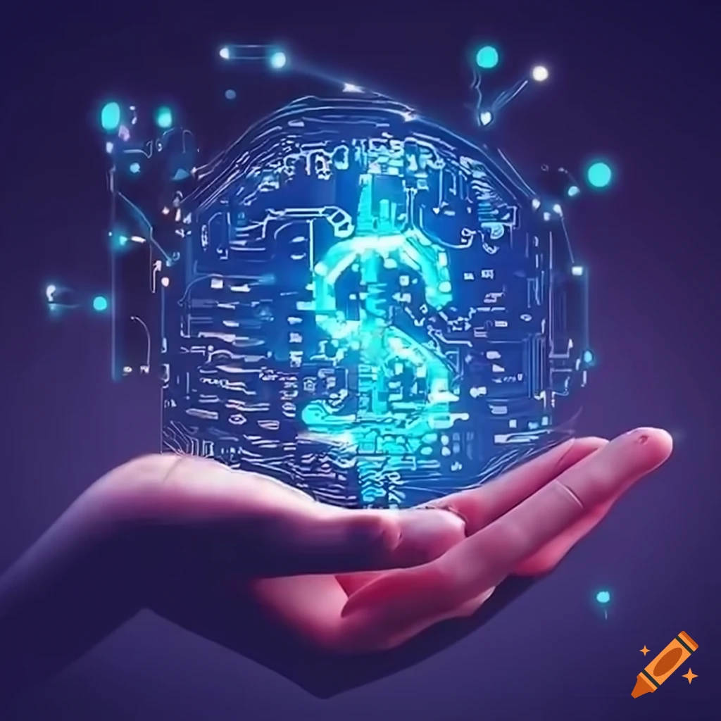 Illustration of an AI tool for saving money on Craiyon