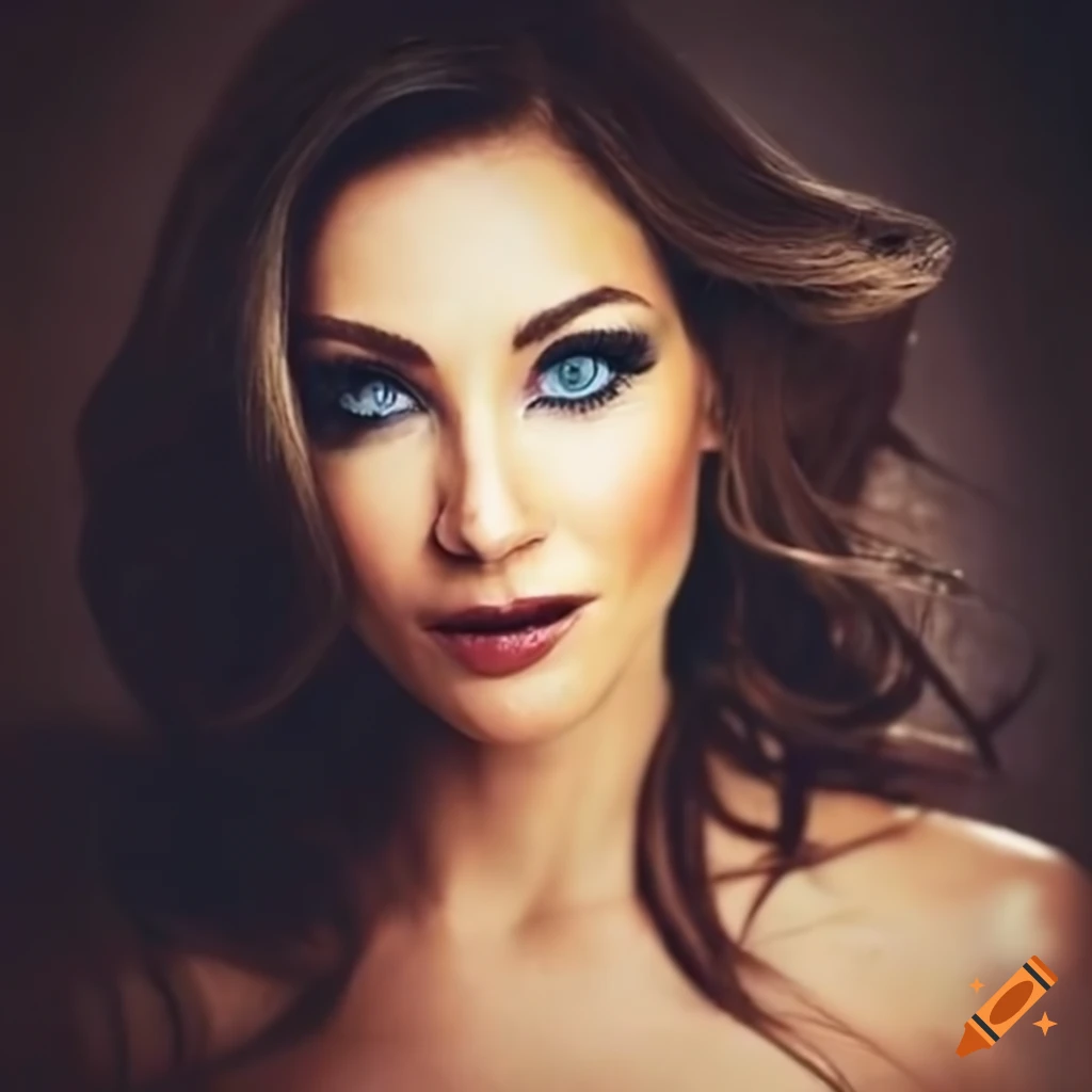 Glamour portrait of Darya Folsom on Craiyon