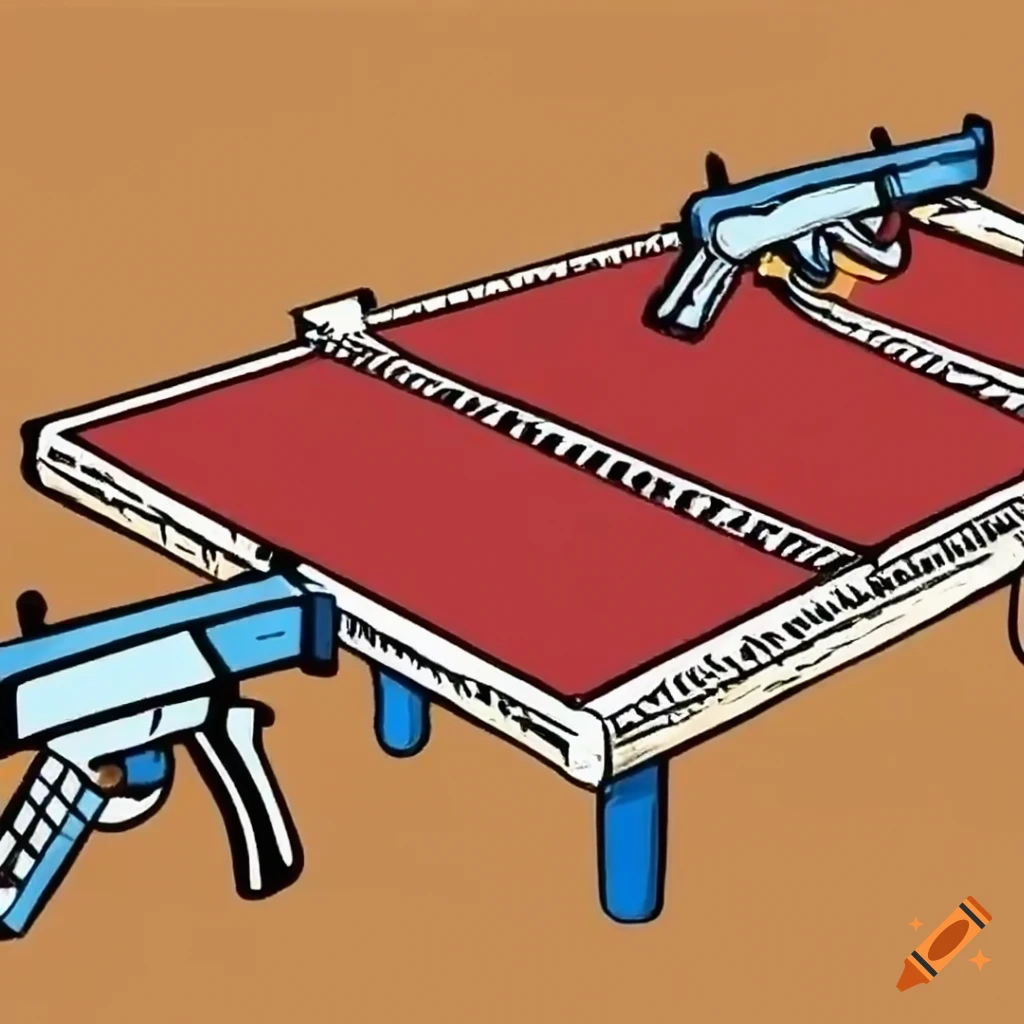 Screenshot of the classic videogame pong on Craiyon