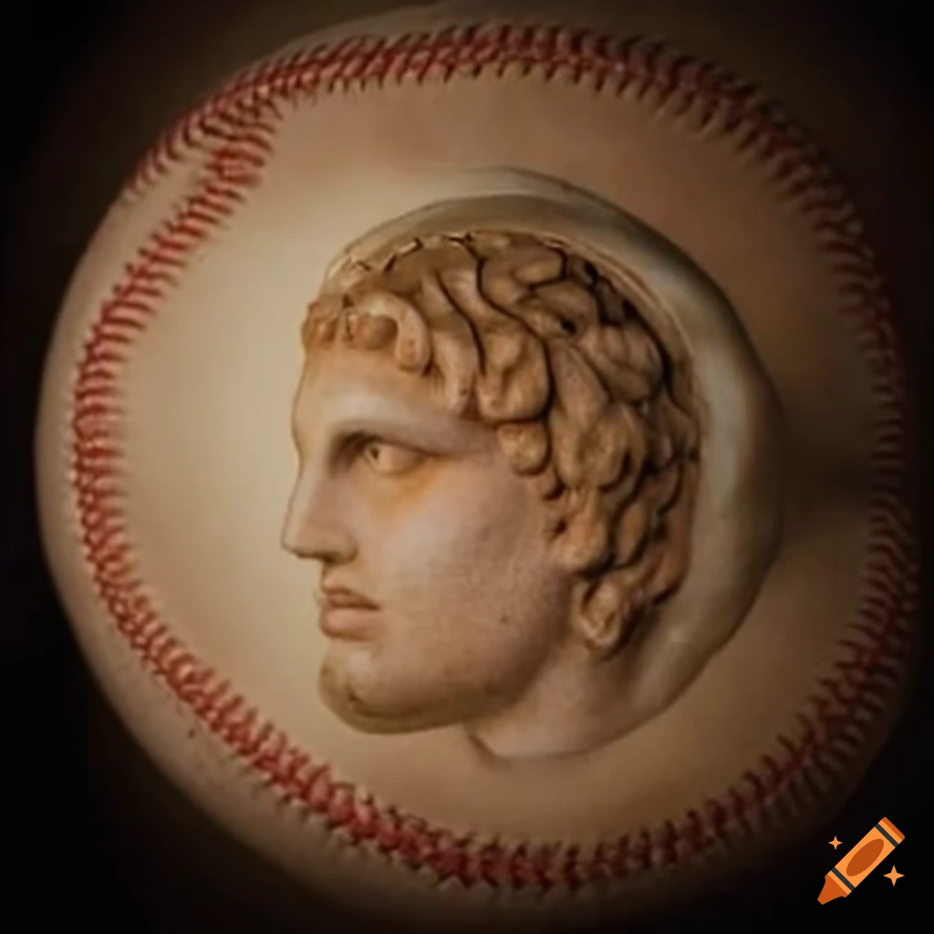 Alexander the Great as a baseball fan on Craiyon