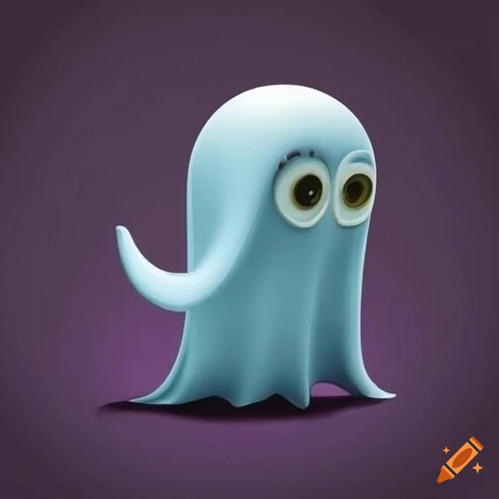 Cartoon ghost character